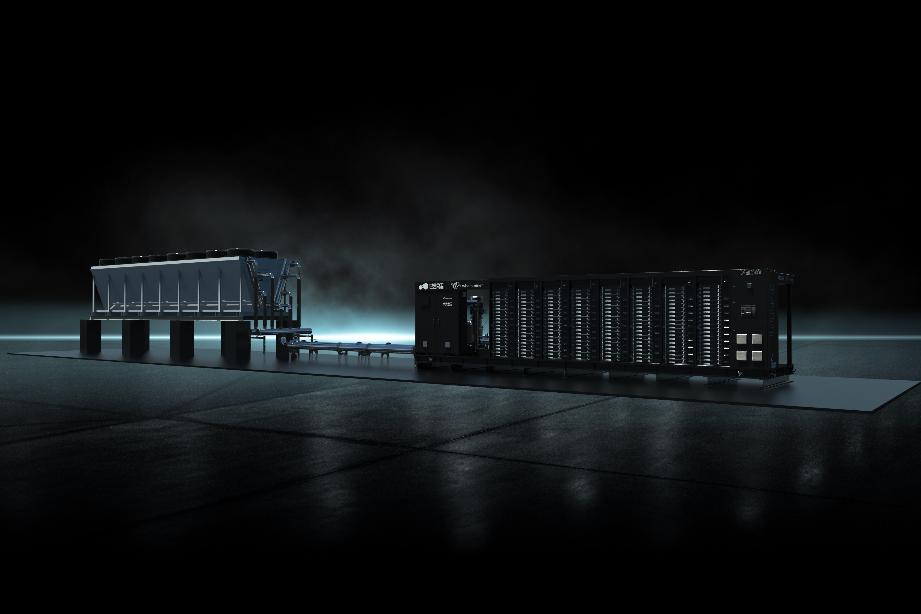 Hydro Cooling System for Bitcoin Heating and Mining